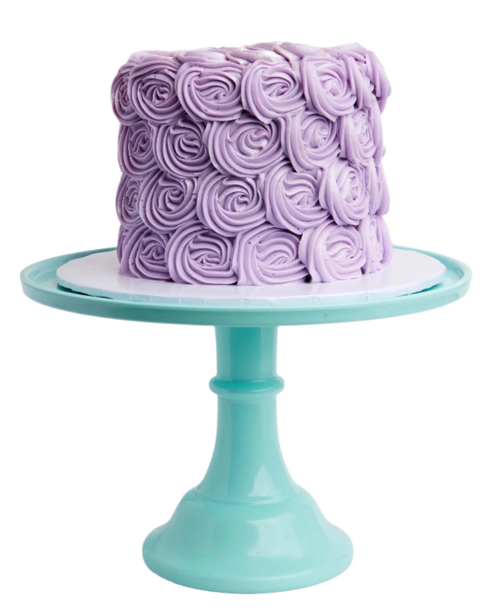 Solid Color Rosette Cake – SugarHi Boca